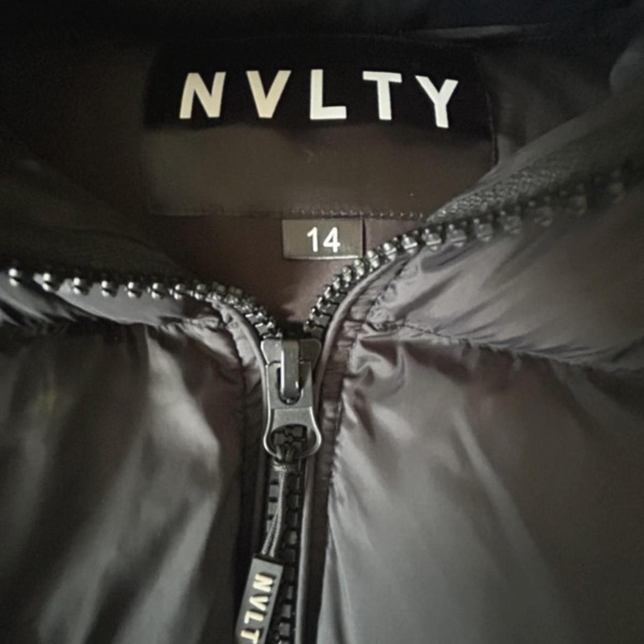 Medium Black NVLTY cropped coat Bought for £99 - Depop