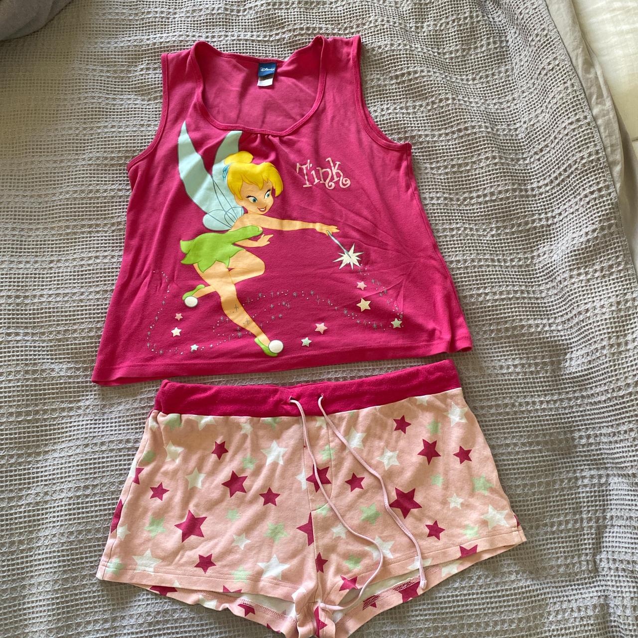 Vintage Tinkerbell Disney Pyjamas Size 14 💙pay pal... | Depop