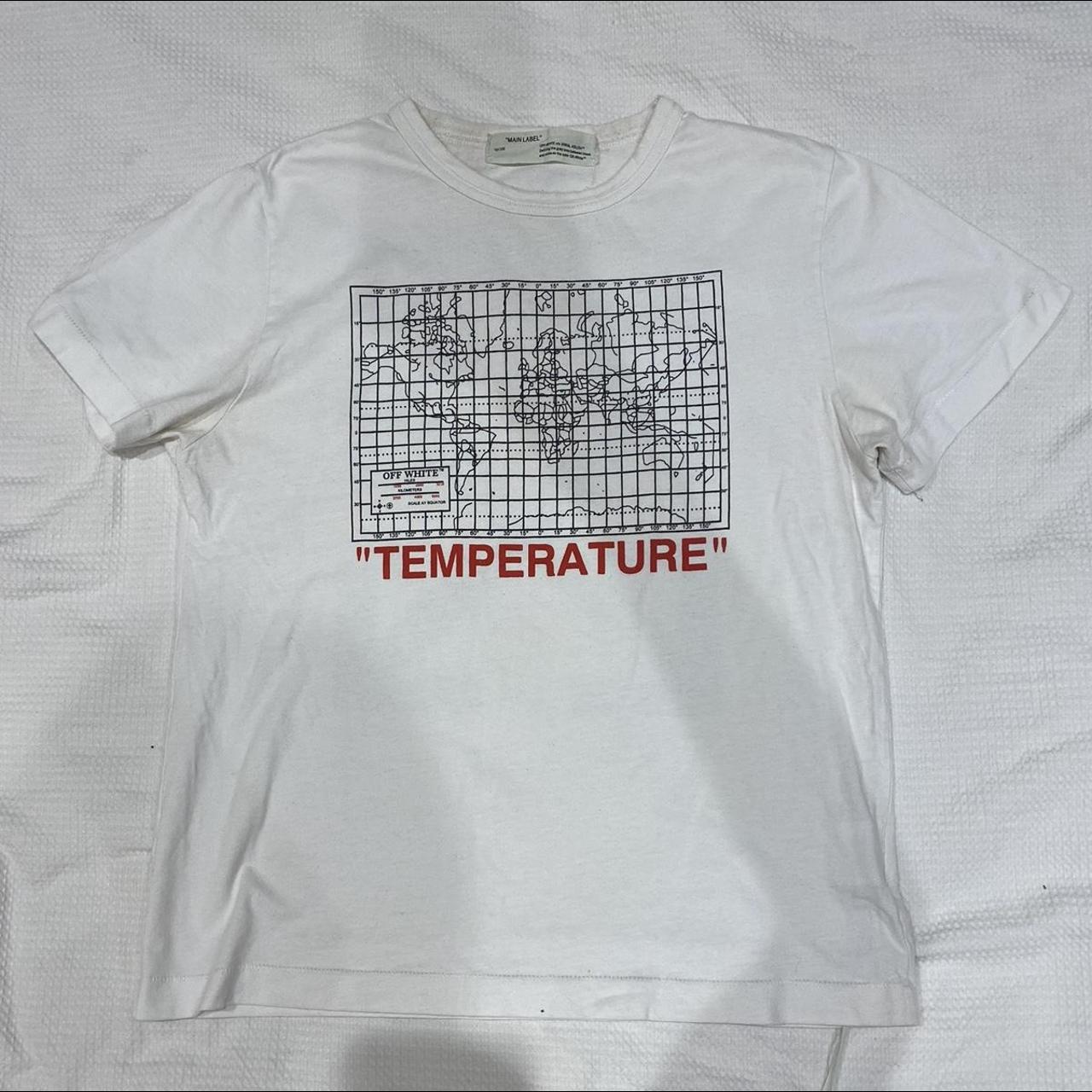 OFF WHITE “temperature” tee Sad to sell this one... - Depop