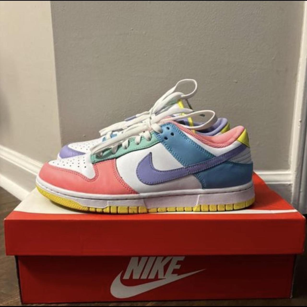 Nike dunks “Easter candy” Worn once, size us men’s... - Depop