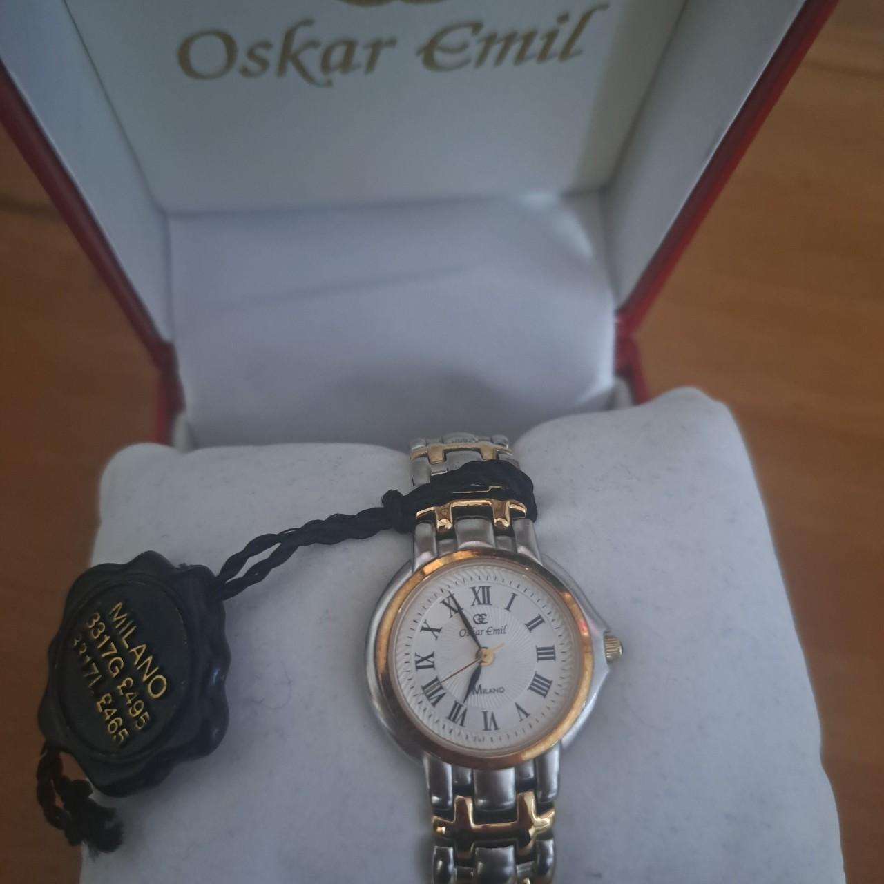 Oskar Emil Milano Gold Silver Watch Roman Numerals... | Depop
