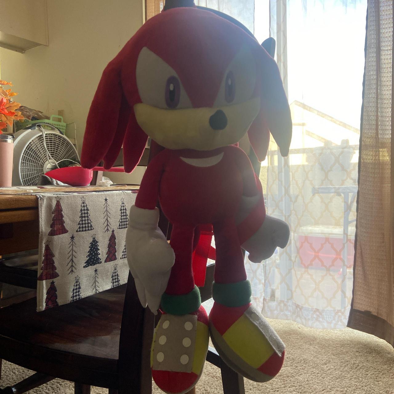 Sonic the Hedgehog Knuckles plush backpack... - Depop