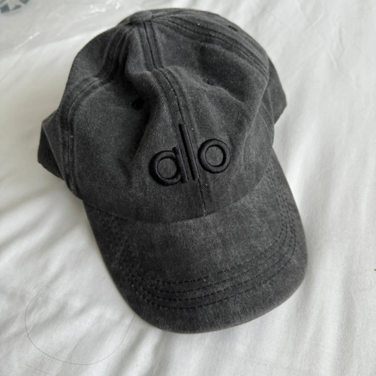 Alo yoga washed denim black cap - Depop