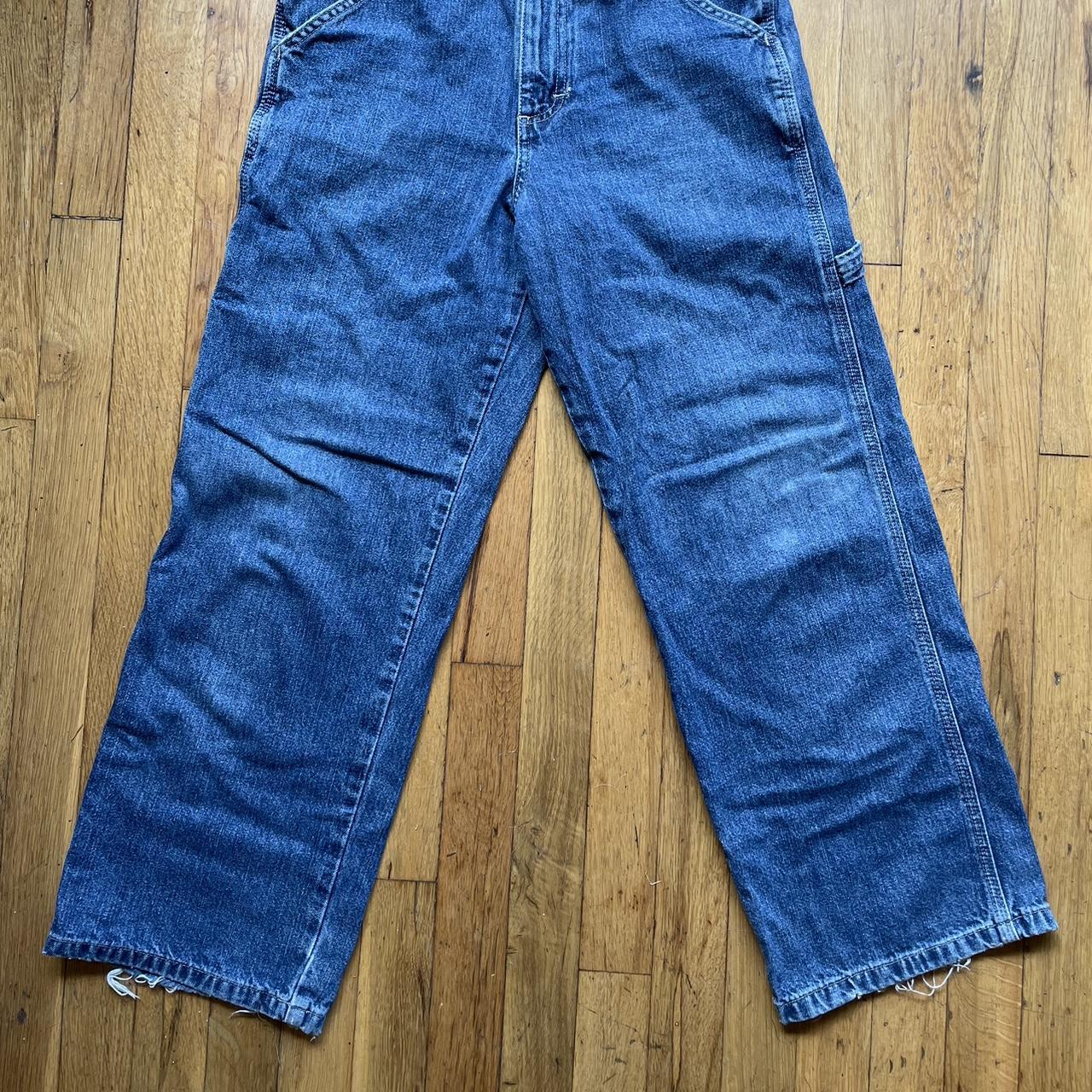 vintage route 66 cargo/carpenter jeans with the... - Depop
