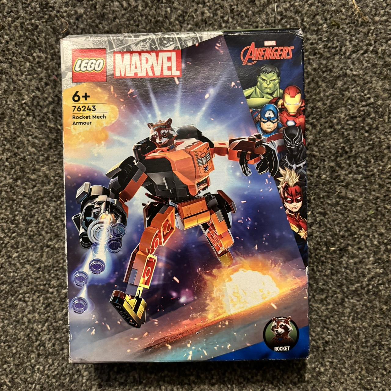 Marvel Lego rocket mech armour set Has been built... | Depop