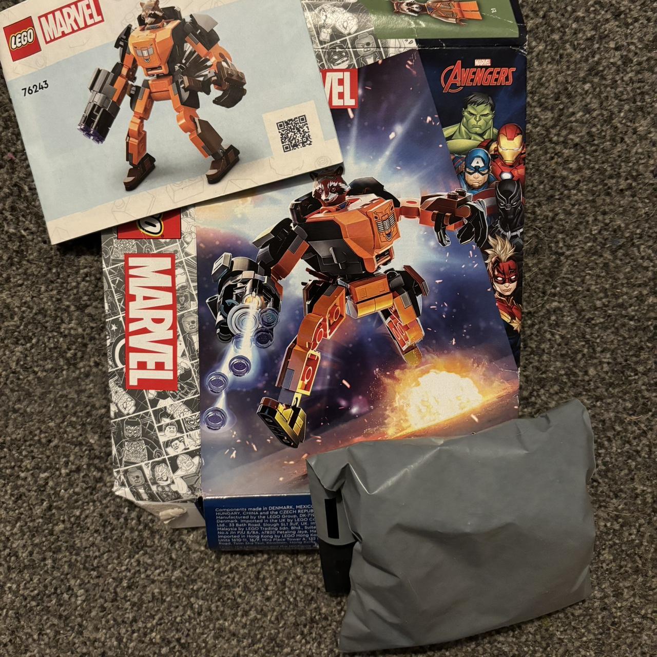 Marvel Lego rocket mech armour set Has been built... | Depop