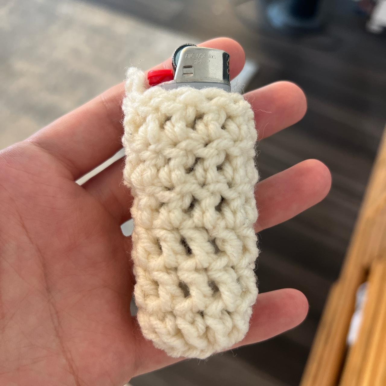Handmade crochet lighter holder (or chapstick... - Depop