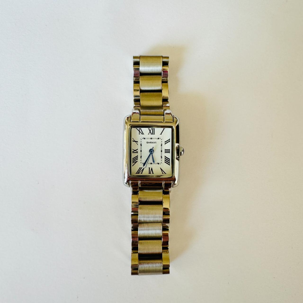 Silver Tank Watch Women Watch Vintage Watch Large... - Depop