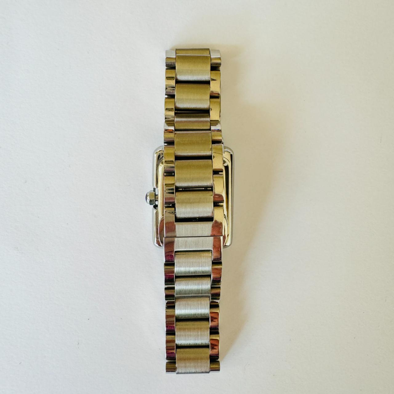 Silver Tank Watch Women Watch Vintage Watch Large... - Depop