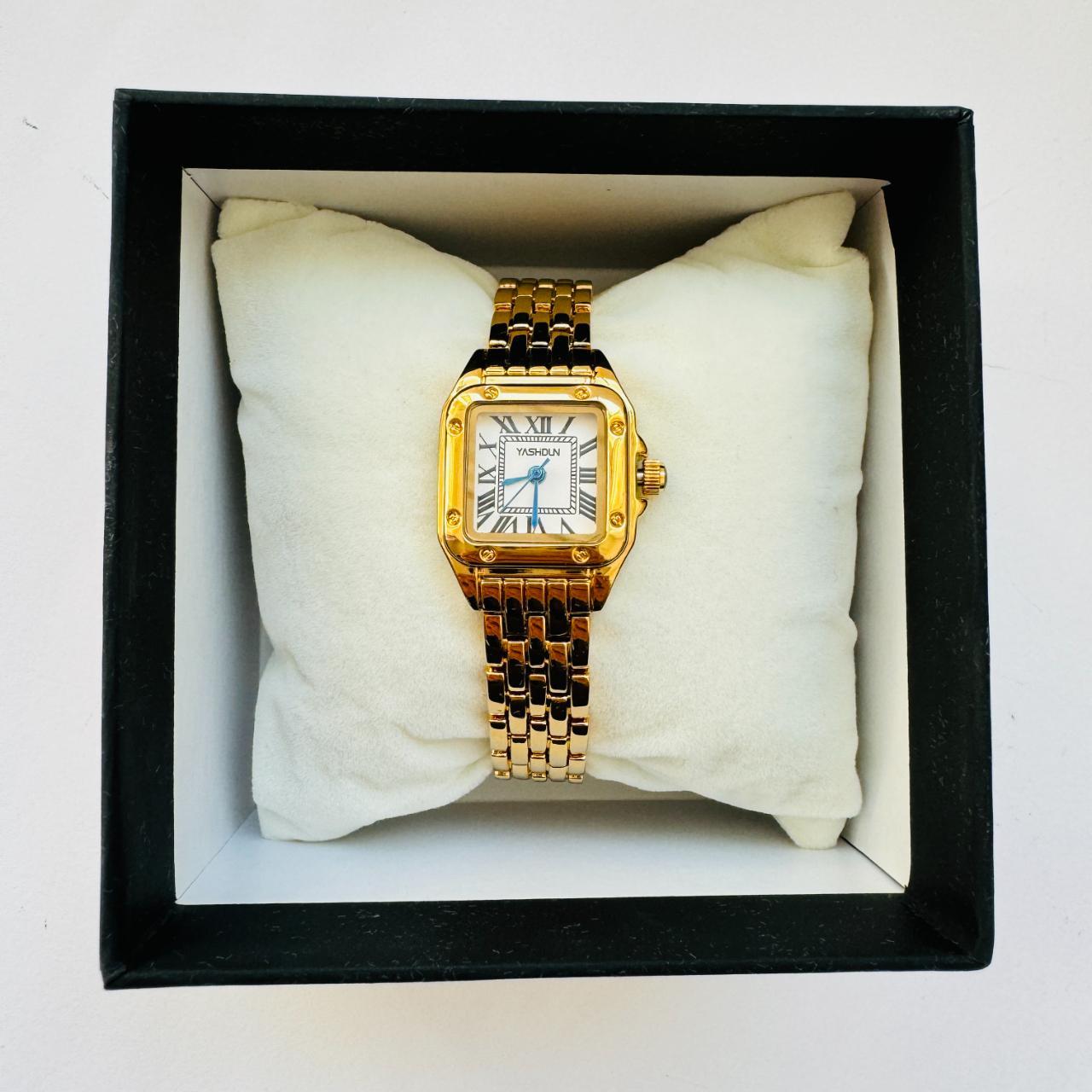 Gold Watch Women Watch Square Watch Vintage Watch... - Depop