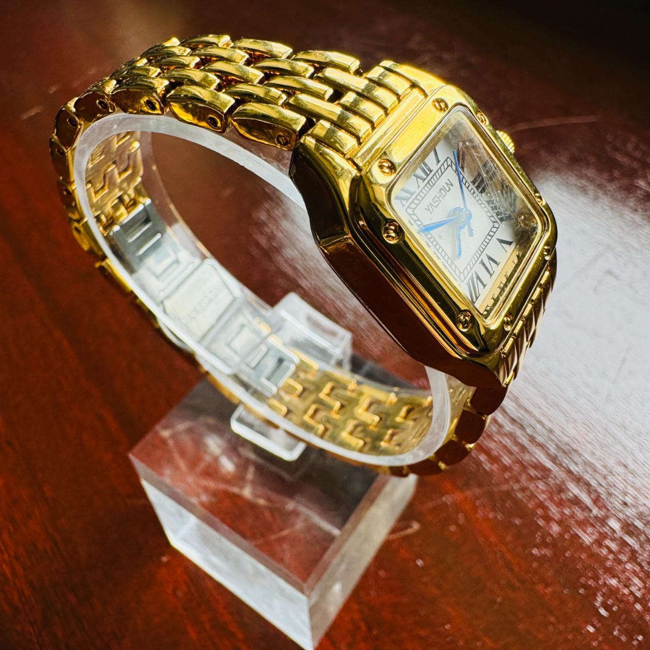 Gold Watch Women Watch Square Watch Vintage Watch... - Depop