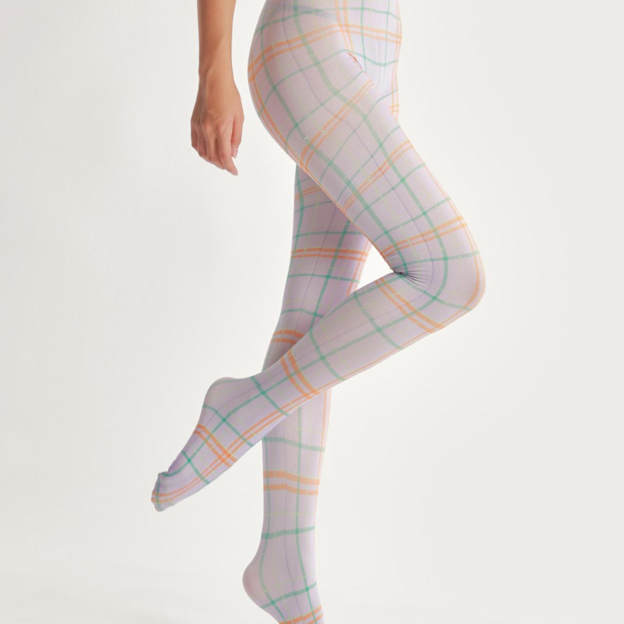 Women tights check tights High quality Super stretch... - Depop