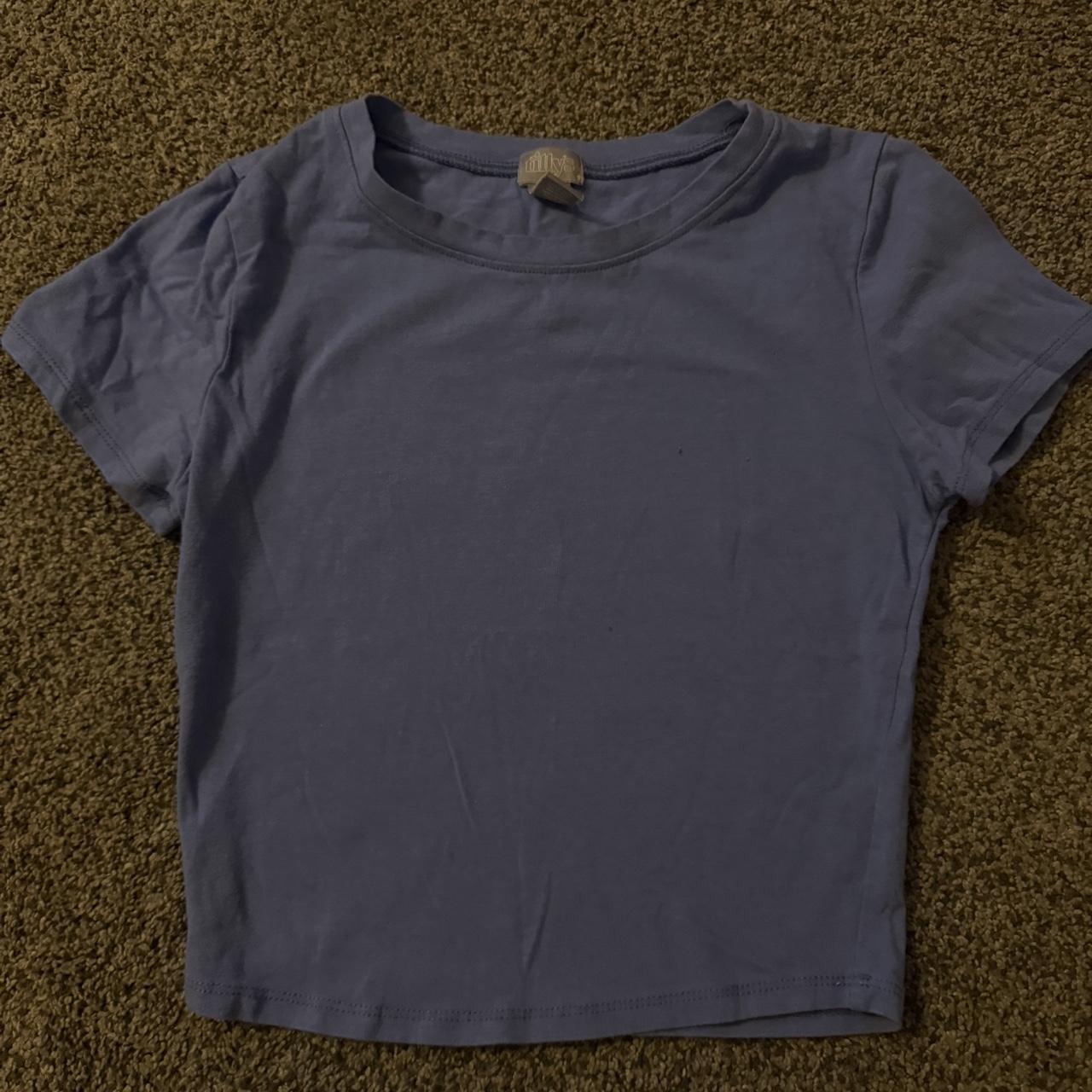 periwinkle blue, xs tilly’s baby tee. BRAND NEW... | Depop