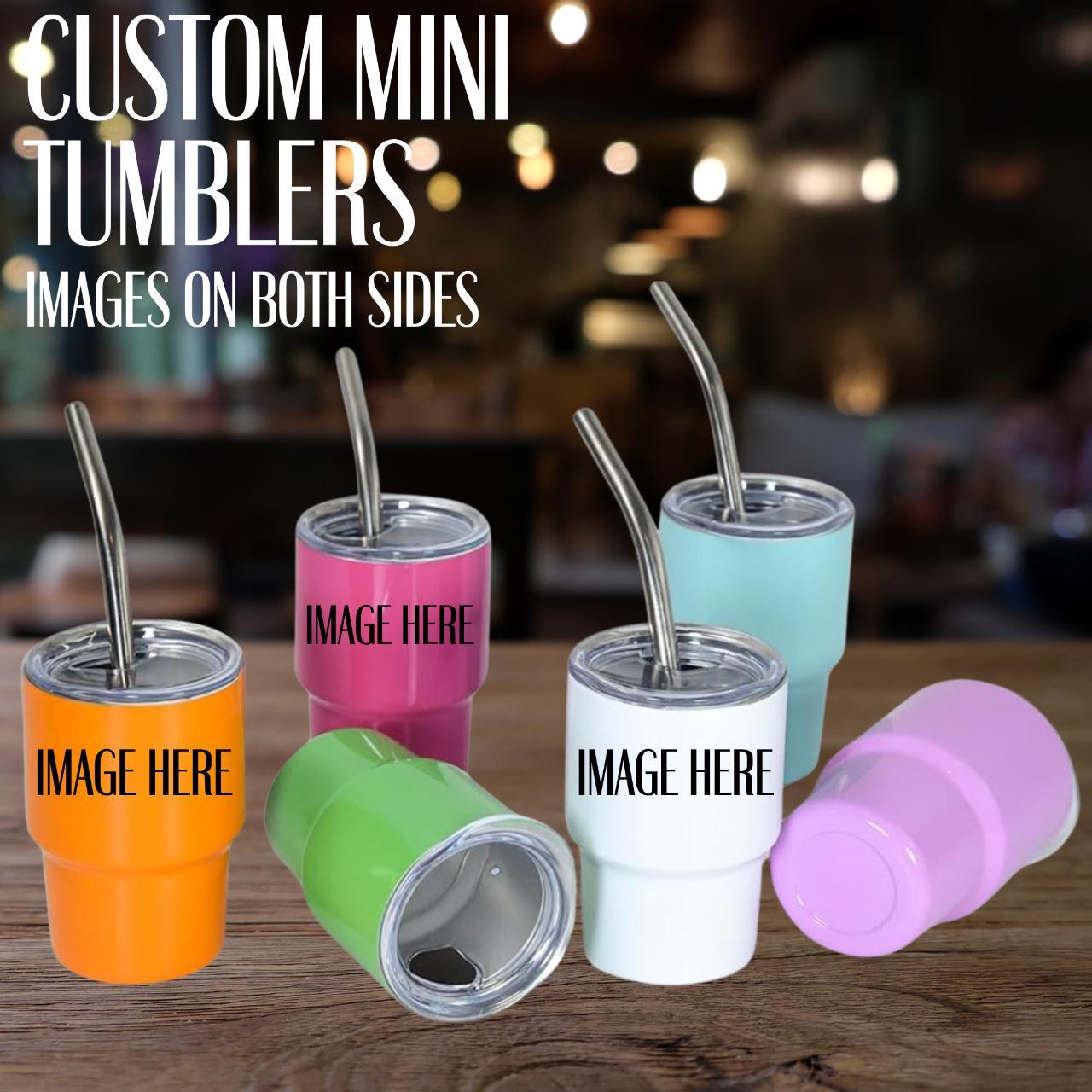 Custom 3oz mini tumblers with several different... - Depop