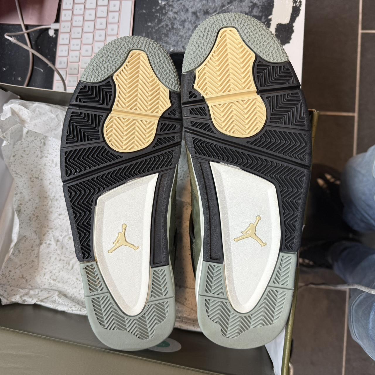Olive Craft Jordan 4s Size: 11.5m Condition:... - Depop