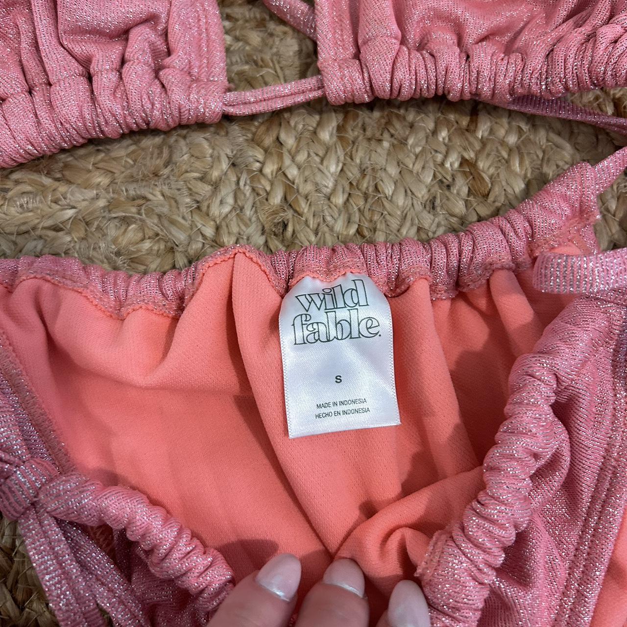 wild fable bikini sparkly pink - Depop