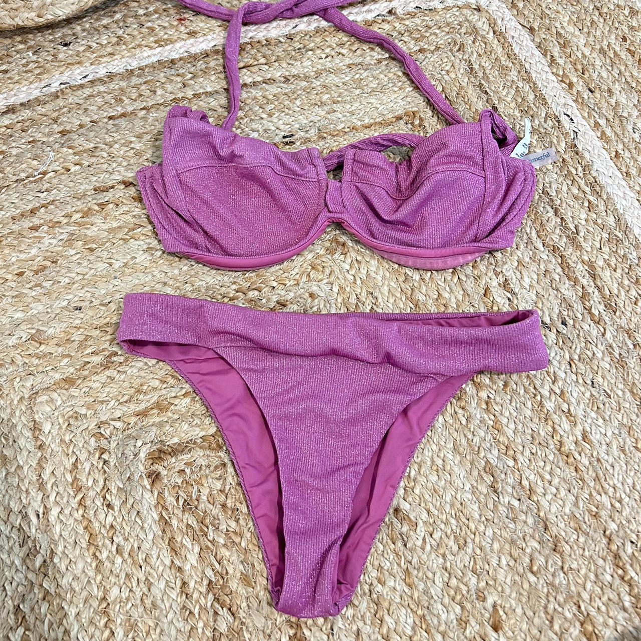 summerville bikini set purple - Depop