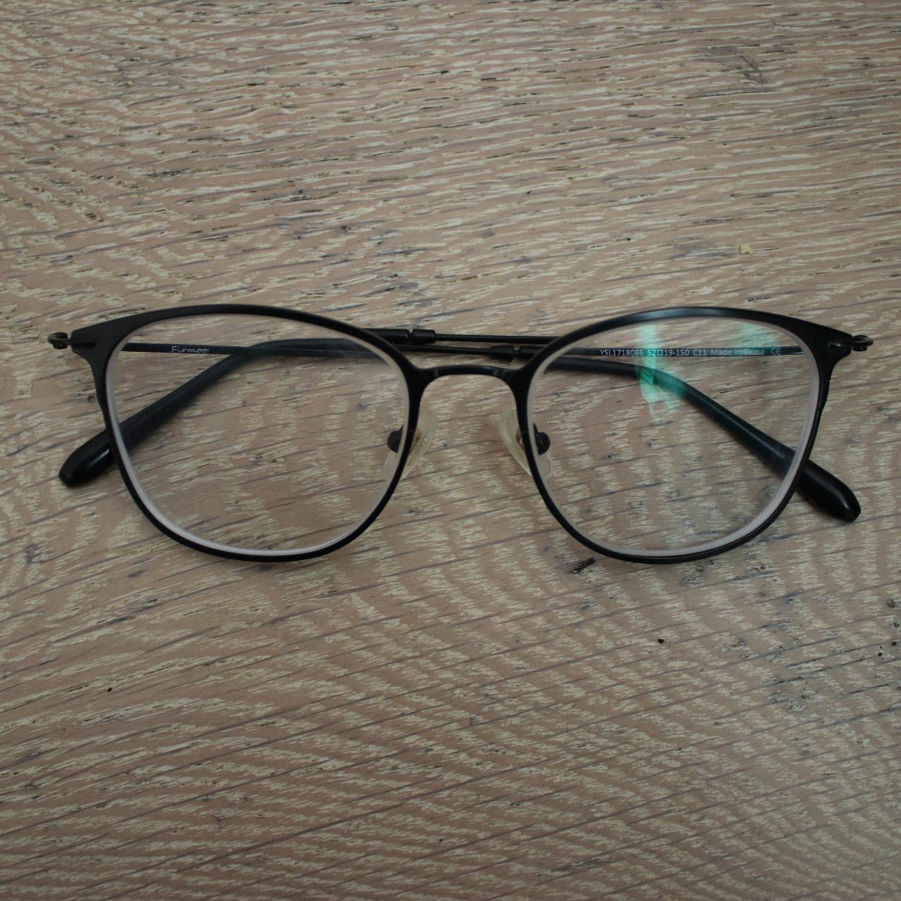 black wire square eyeglasses frames includes my... - Depop