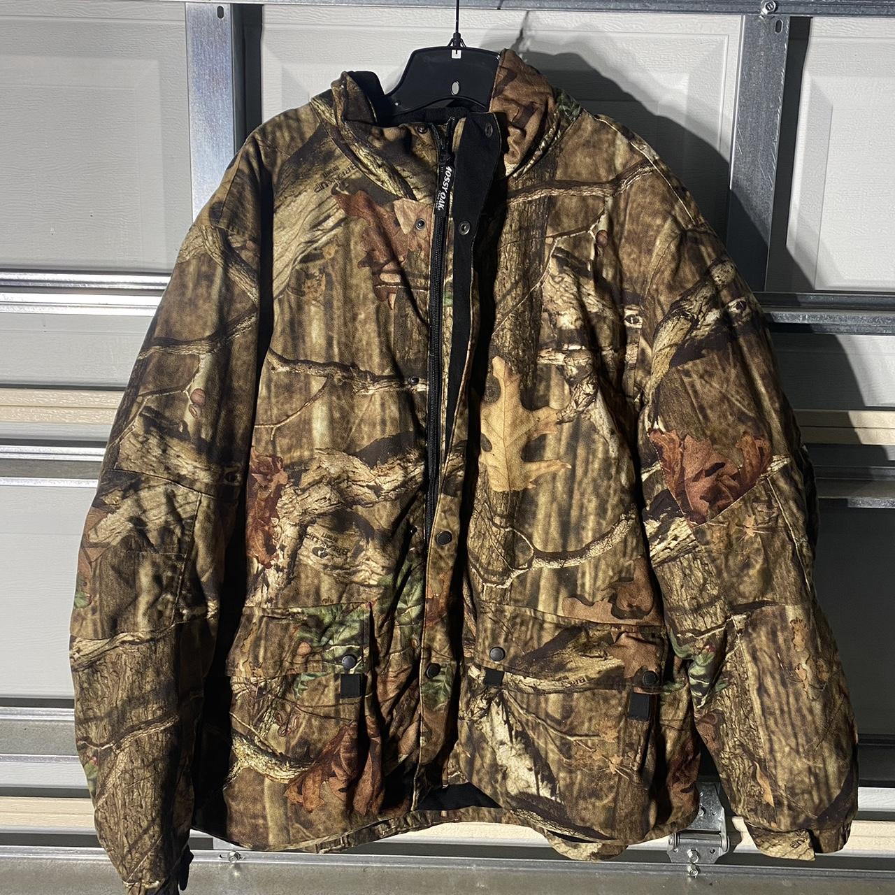 Real tree camo jacket with removable liner... - Depop