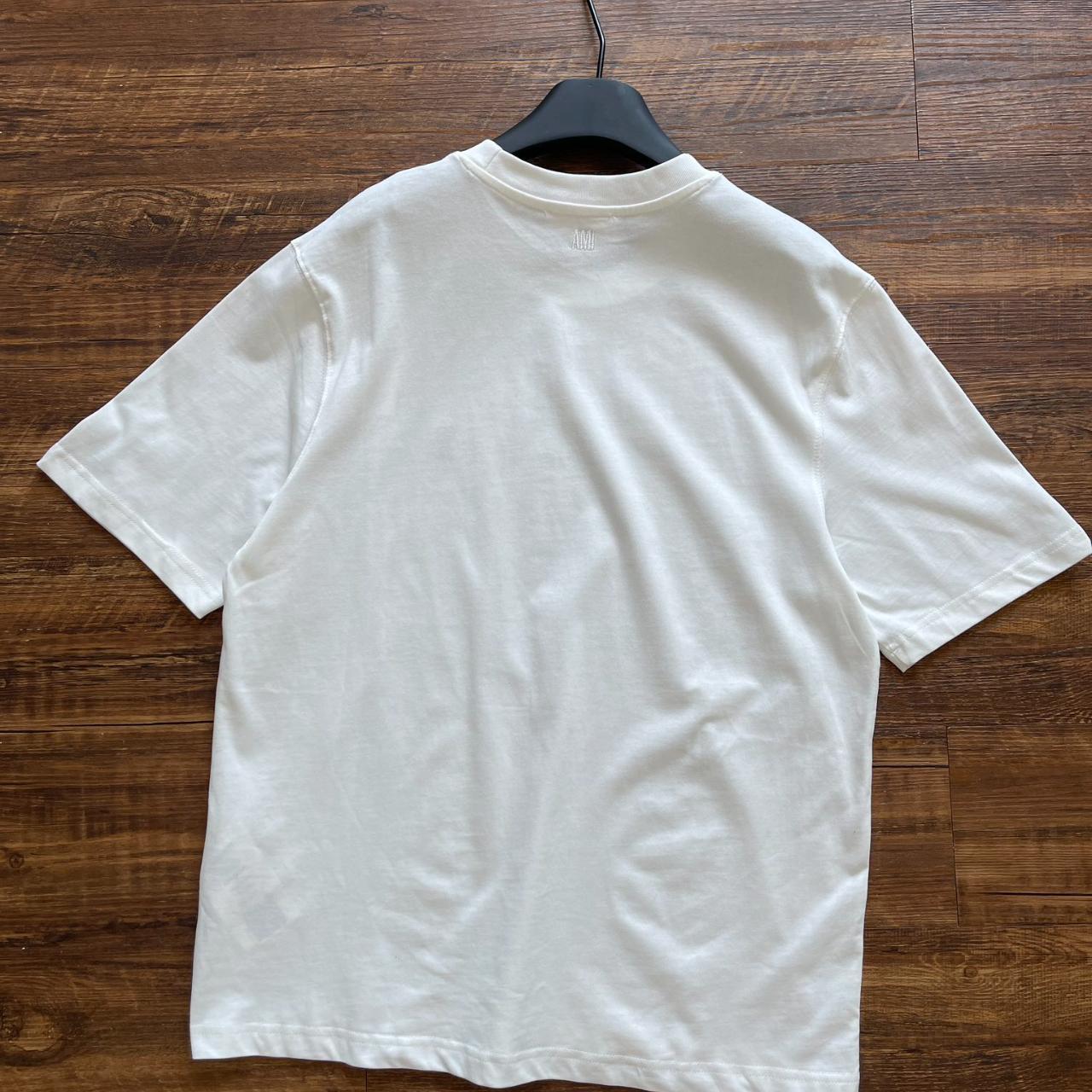 Ami Paris 24ss Silver Logo Weaving Love Embroidered... - Depop