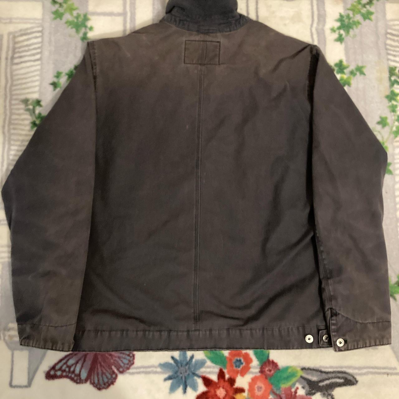 Gray heavy duty Abercrombie jacket size XL slightly... - Depop