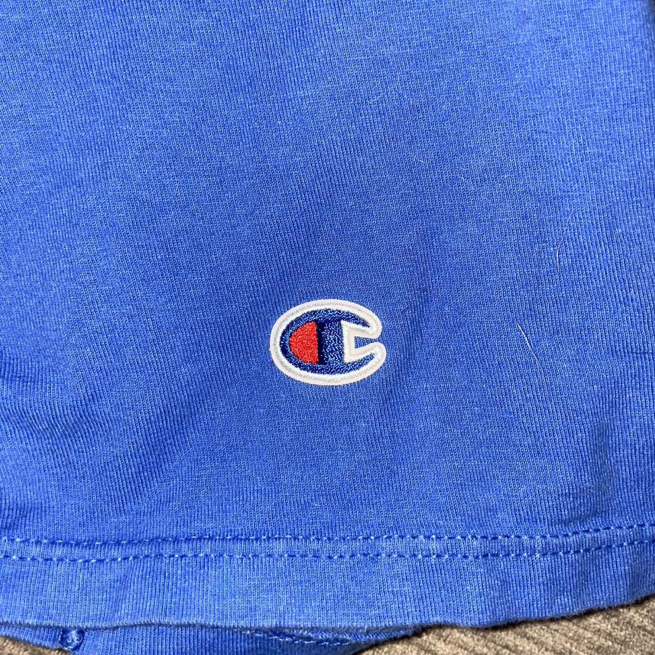 Blue Champion Tee In Good Condition #champion #y2k... - Depop