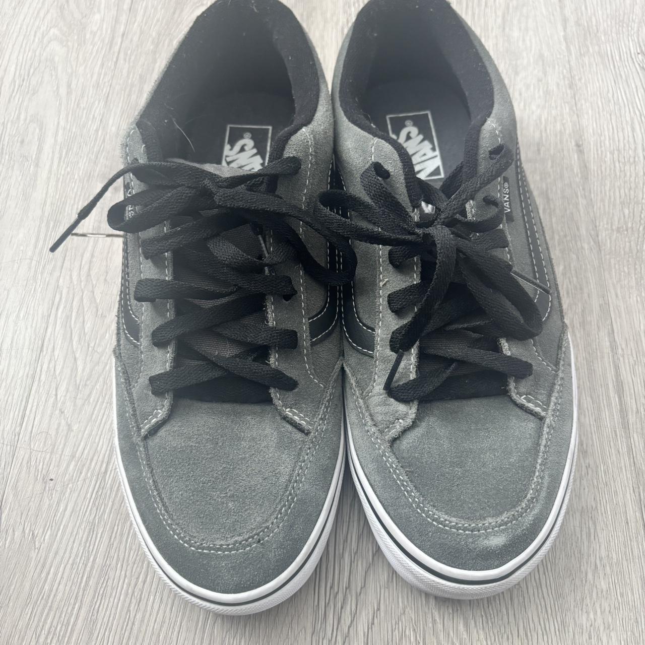 Grey and Black Vans Bearcat, Slightly worn, worn... | Depop