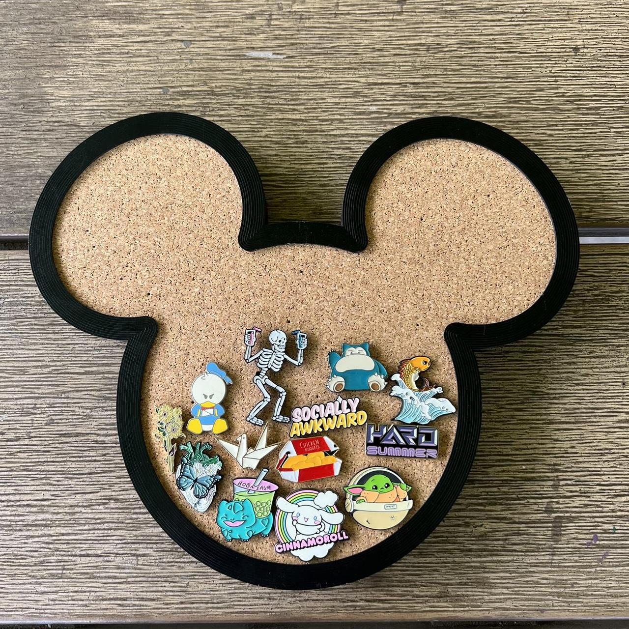 Black Micky mouse Disney pin cork board Super... - Depop