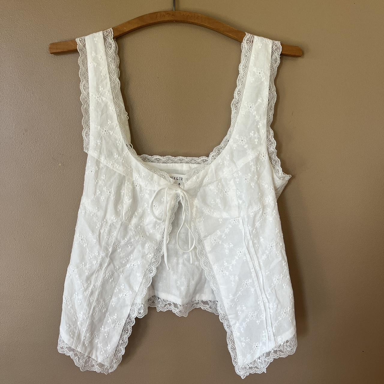 Size 8 Luck & Trouble top. Worn once. #luck&trouble - Depop