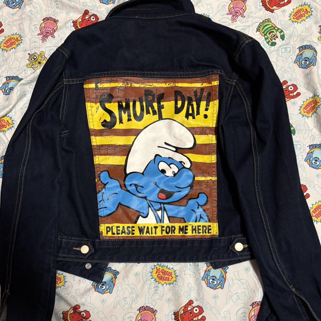 Vintage Smurfs jean jacket | Depop