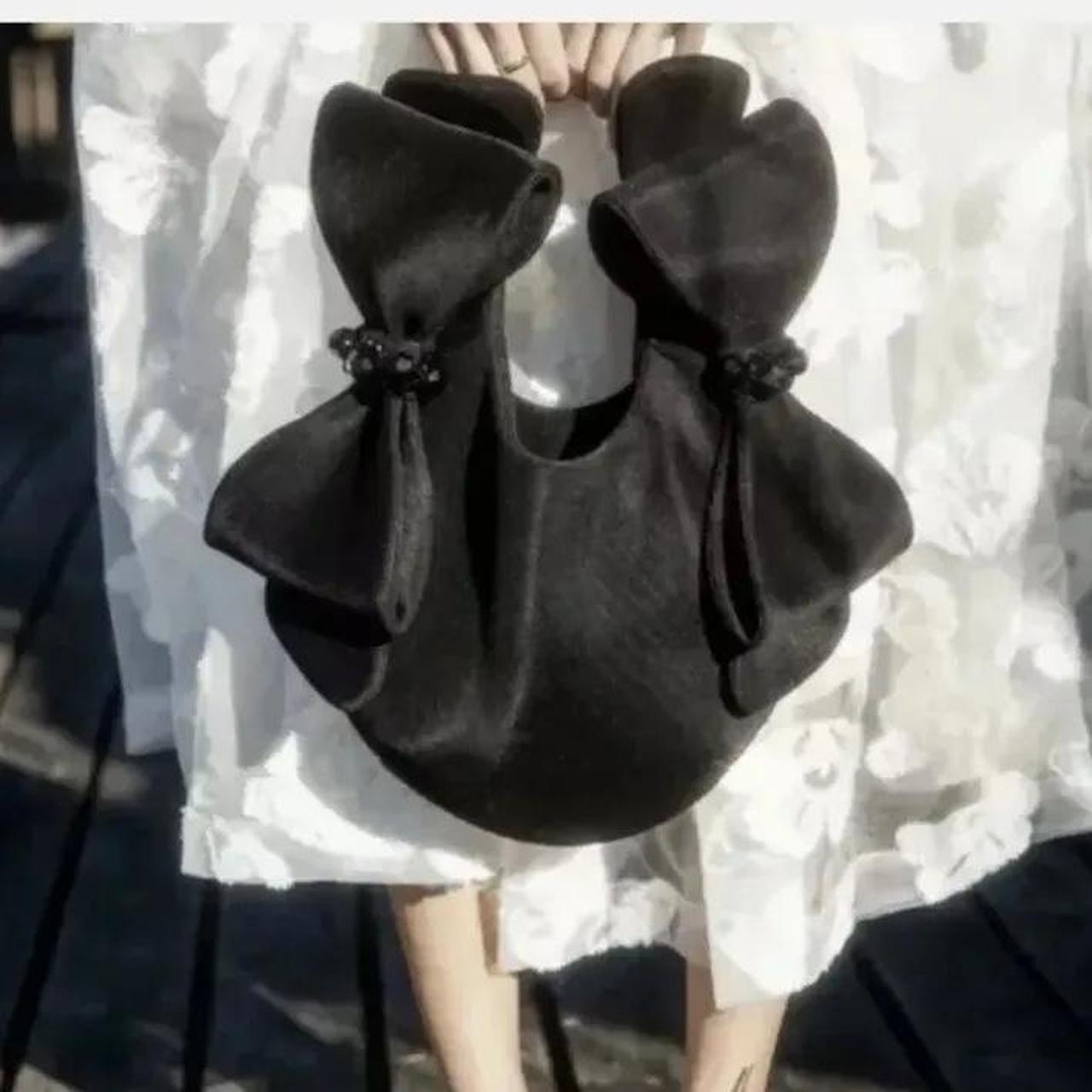 Simone Rocha x H&M collection bow embellished black... - Depop