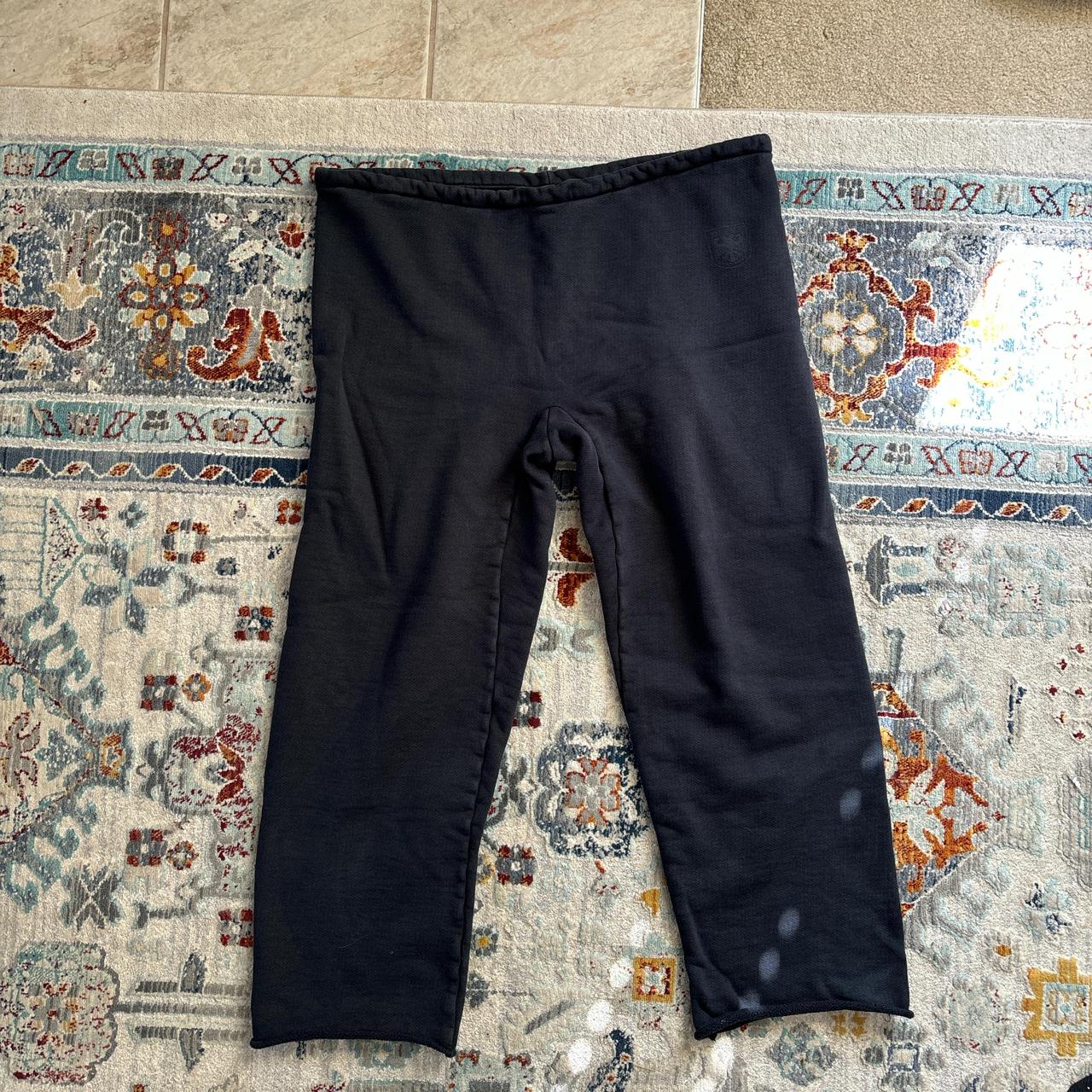 Size 2, Yeezy sweat pants “Black” Vultures fits like... - Depop