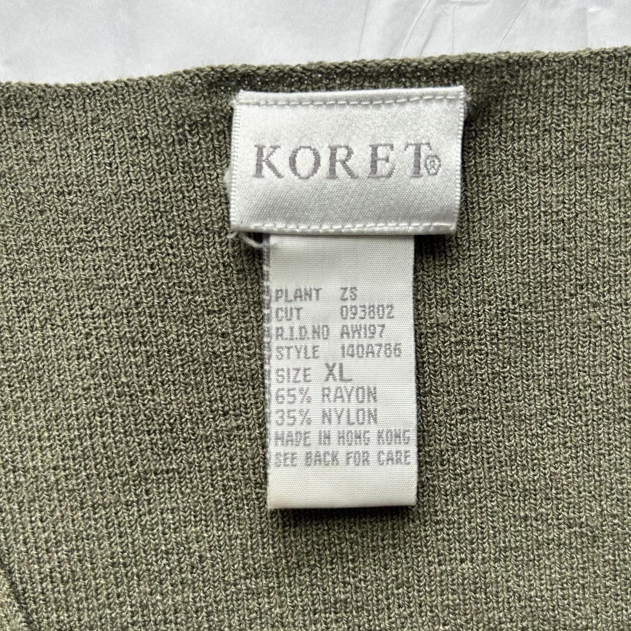 Vintage 90s Koret Embroidered Sage Green Vest... | Depop