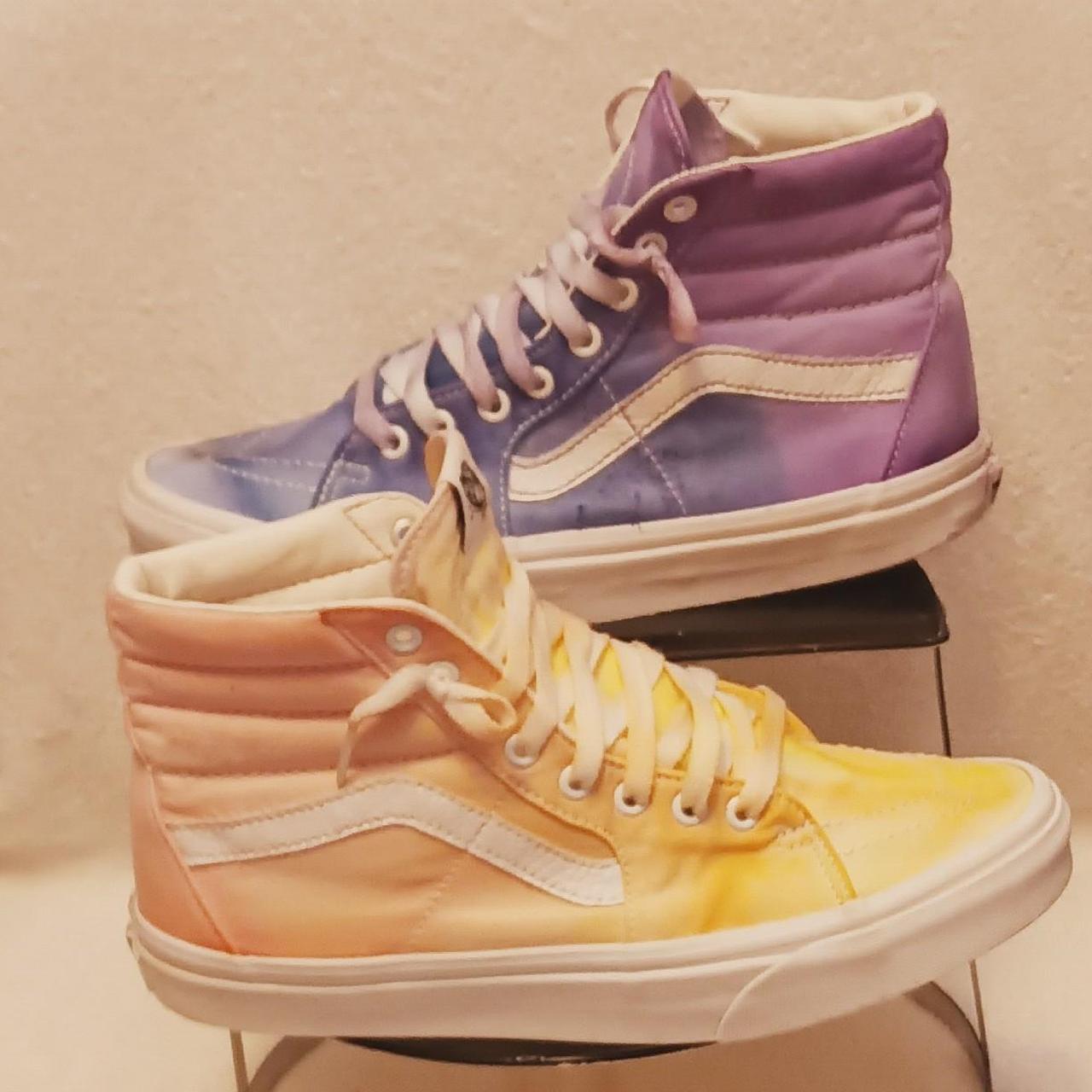 Multi-coloured Vans Sk8-Hi trainers #skate sneakers... | Depop