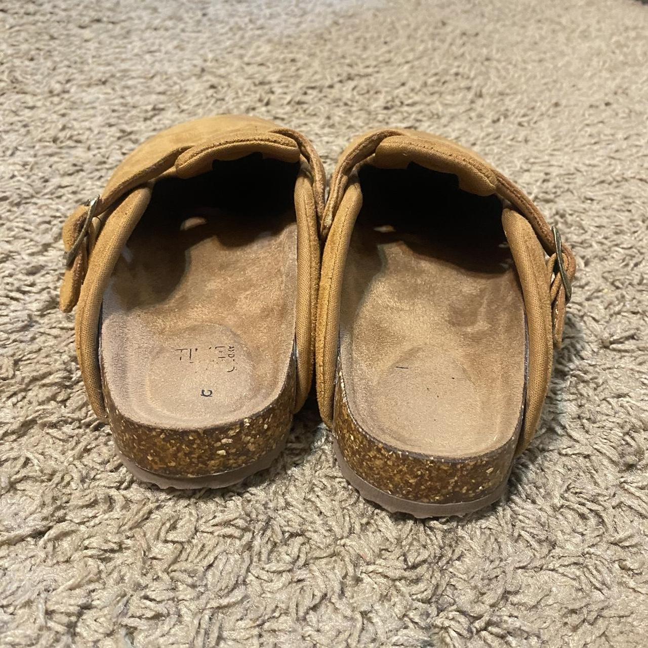 Time and Tru Women’s Buckled Microfiber Clogs... - Depop