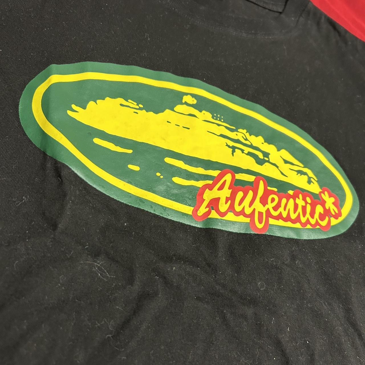 Corteiz Black and green graphic tee | Depop