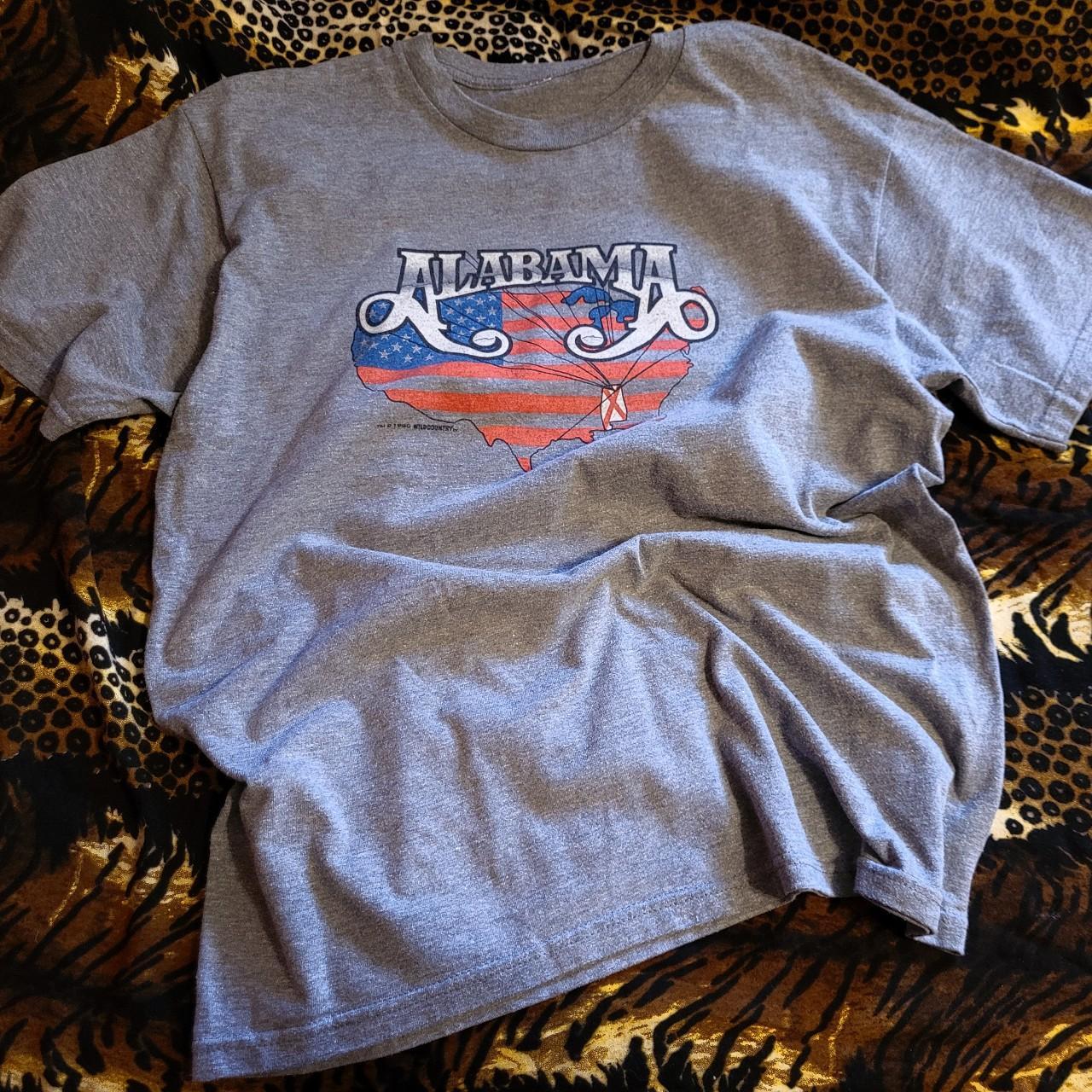 Vintage 80s Alabama band tee in heather gray.... | Depop