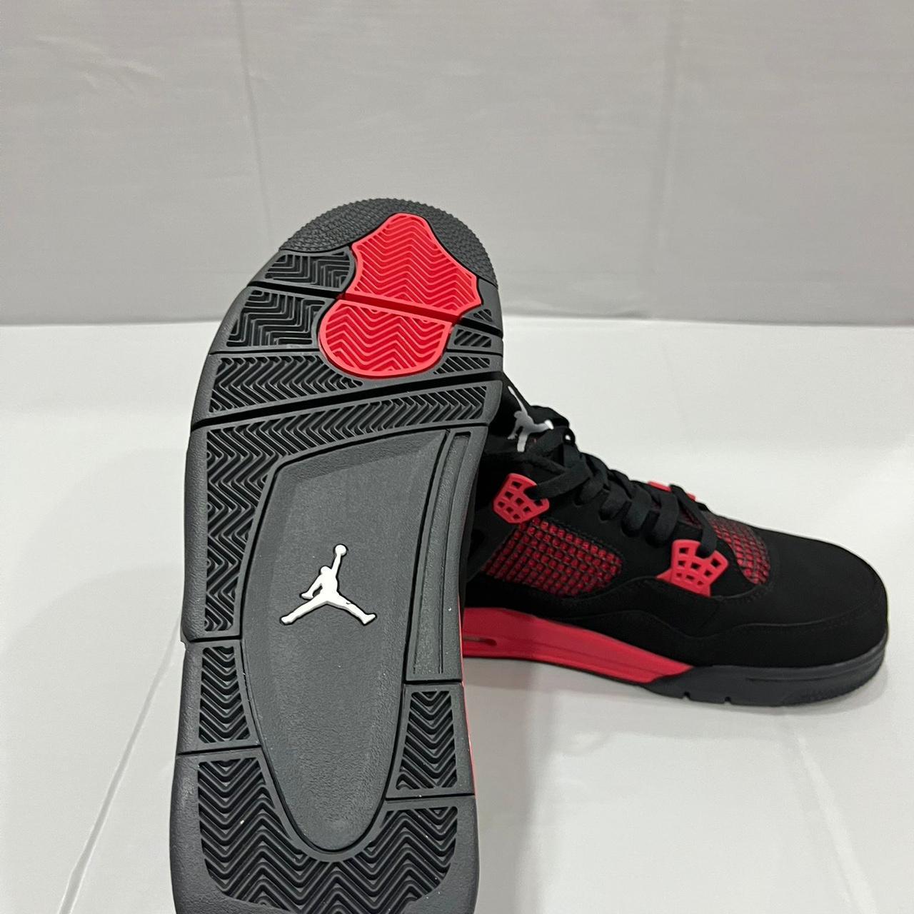 jordan 4 red thunders 🔴⚫️ size uk 10 with box 📦... | Depop