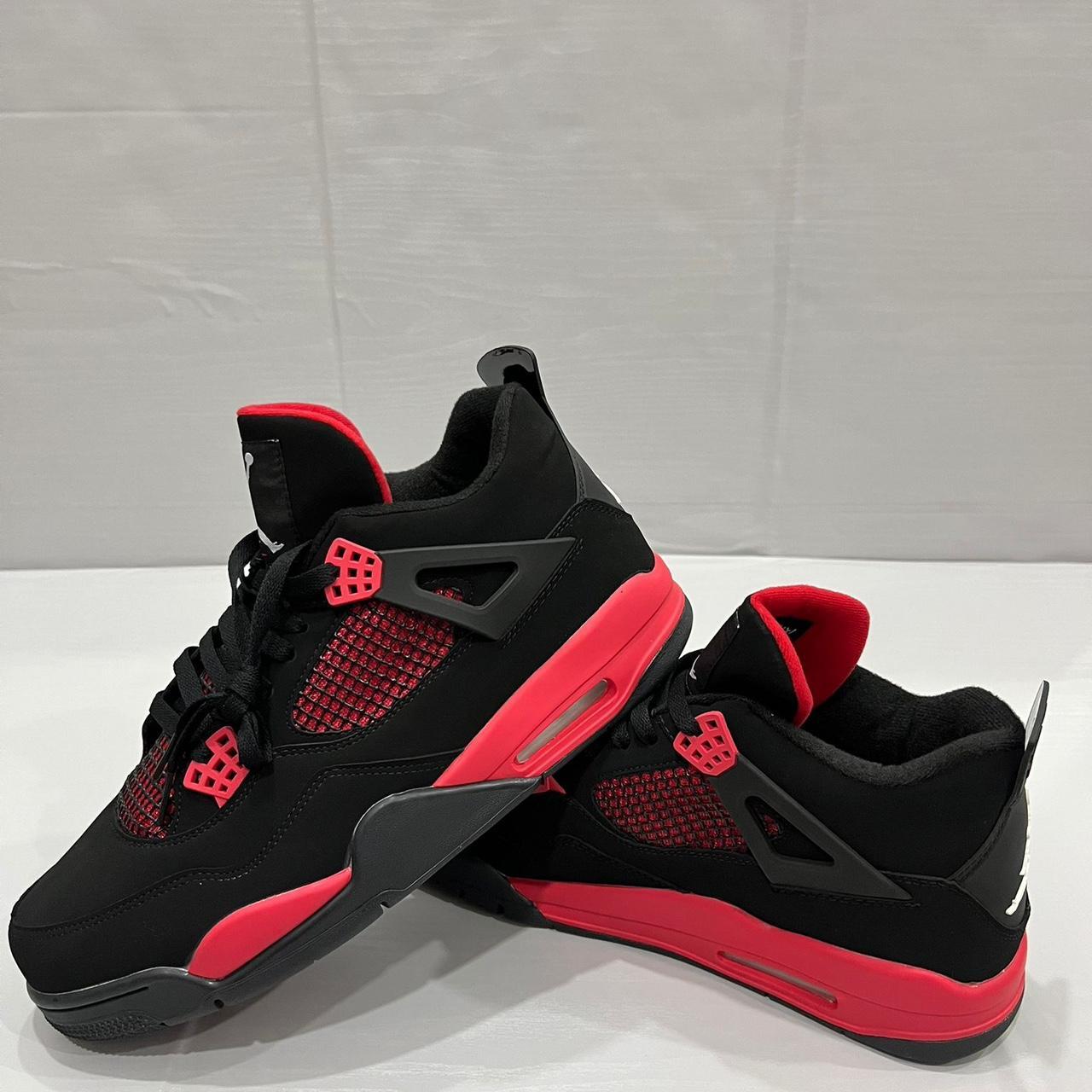 jordan 4 red thunders 🔴⚫️ size uk 10 with box 📦... | Depop