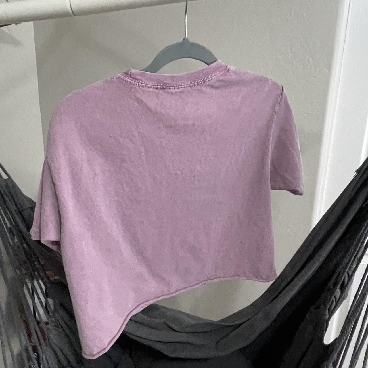 Vintage pink def Leppard cropped tee. Worn a few... | Depop