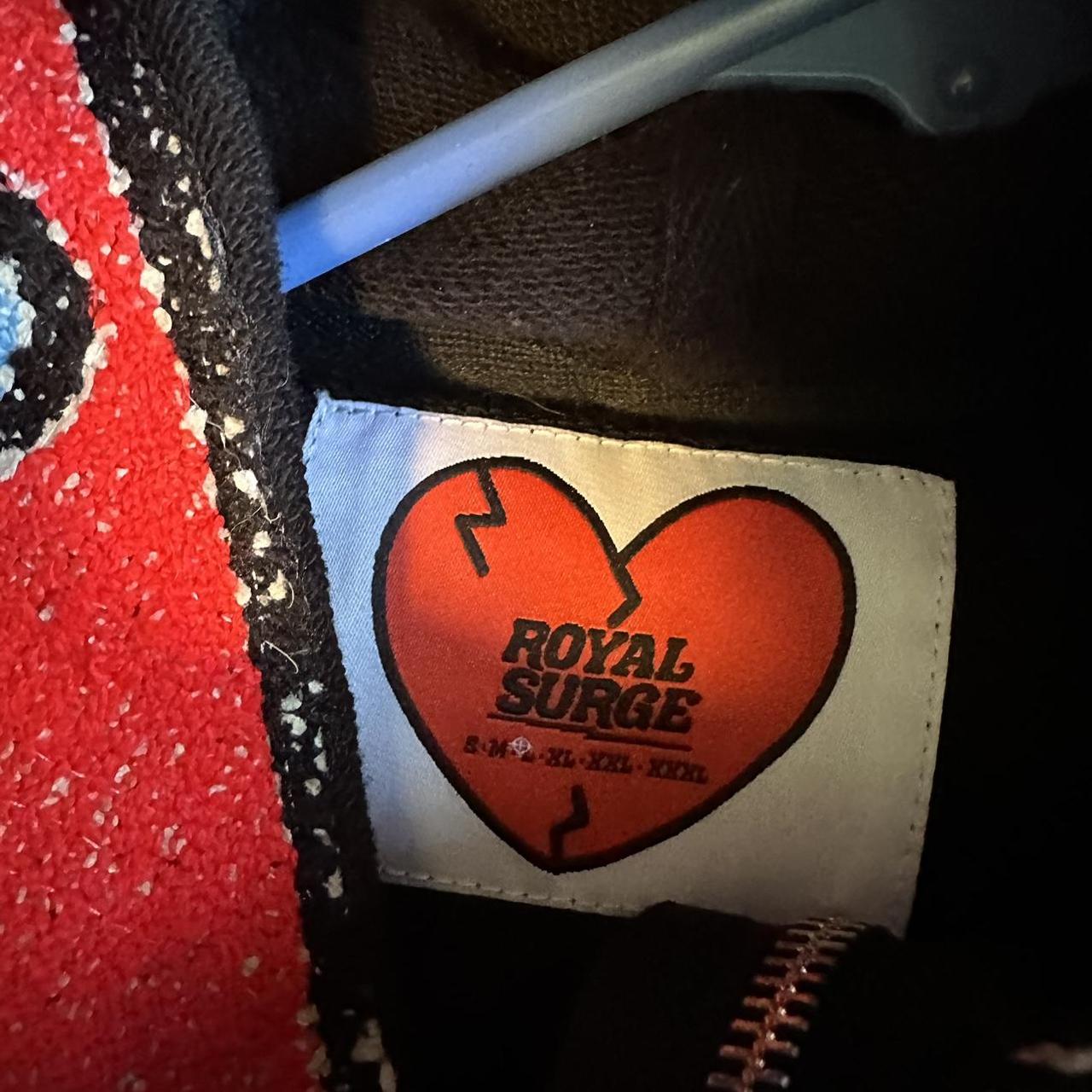 Royal Surge Full Zip Skeleton Hoodie - Depop