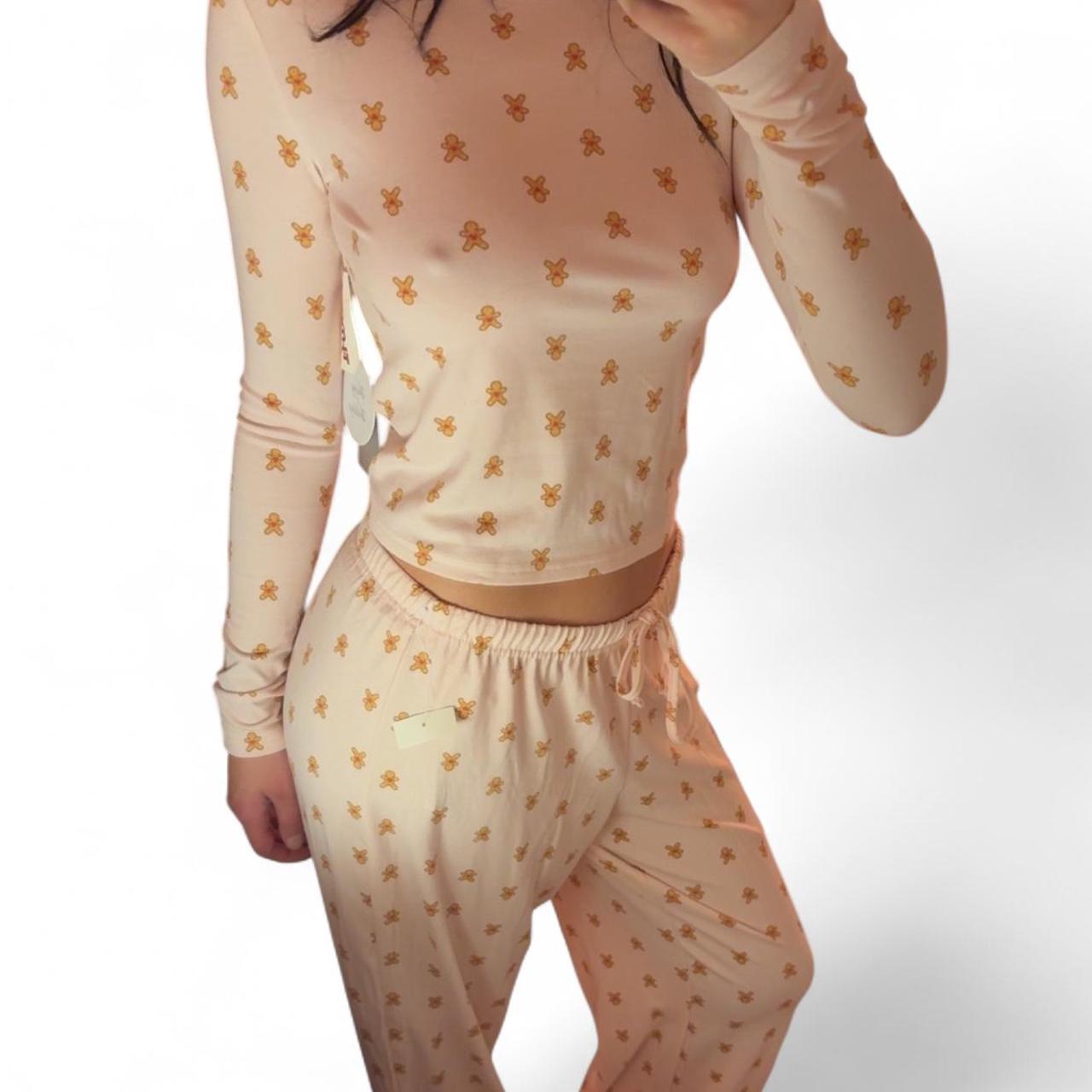 Skims Dupe sleep gingerbread pajamas set!! **tagged... | Depop