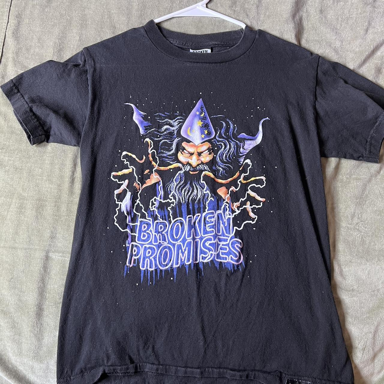 Broken promises t shirt, "we were never meant to be" - Depop