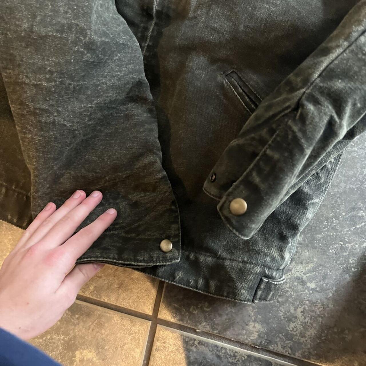 Carhartt Detroit Jacket J97 Moss Green Zip Blanket... - Depop