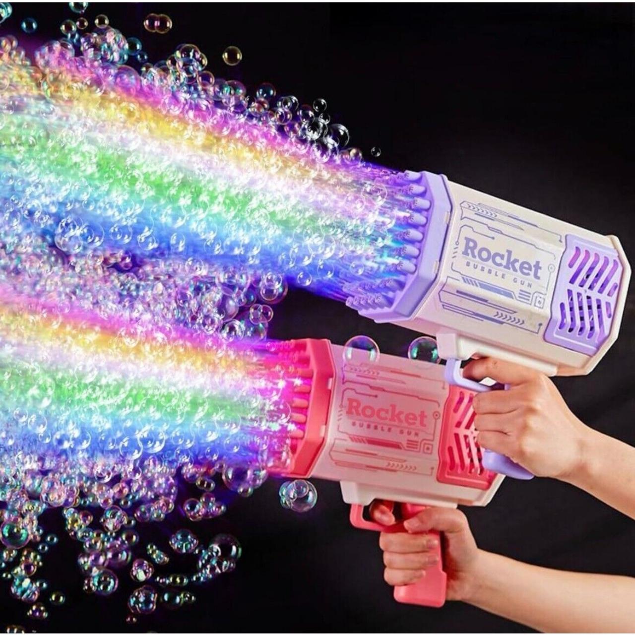 69 HOLES ROCKET BUBBLE GUN, SUMMER OUTDOOR TOY FOR... - Depop