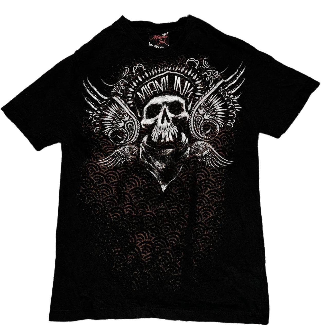 Y2K front design Miami Ink Size tag S, please review... - Depop