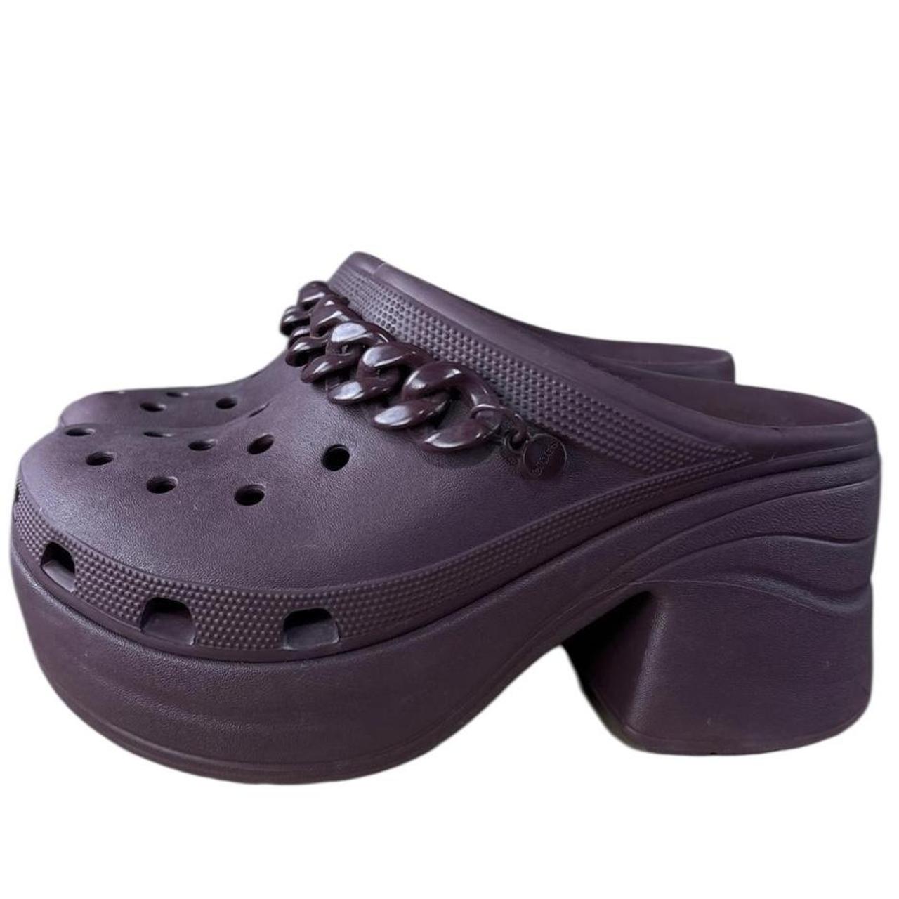 REPOP Crocs Siren Chain Platform Size 10 Dark... | Depop
