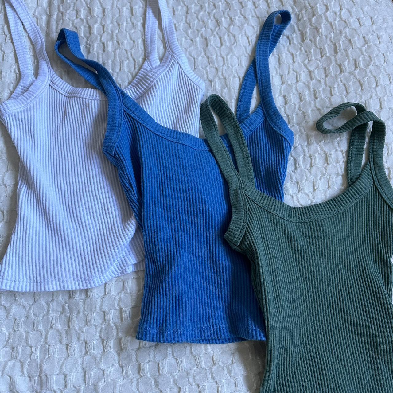 3 singlet bundle- riri scoop neck top’s supre... - Depop
