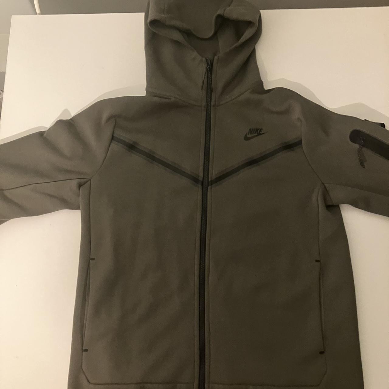 Green Nike Tech Fleece. Size: L Worn twice - Depop