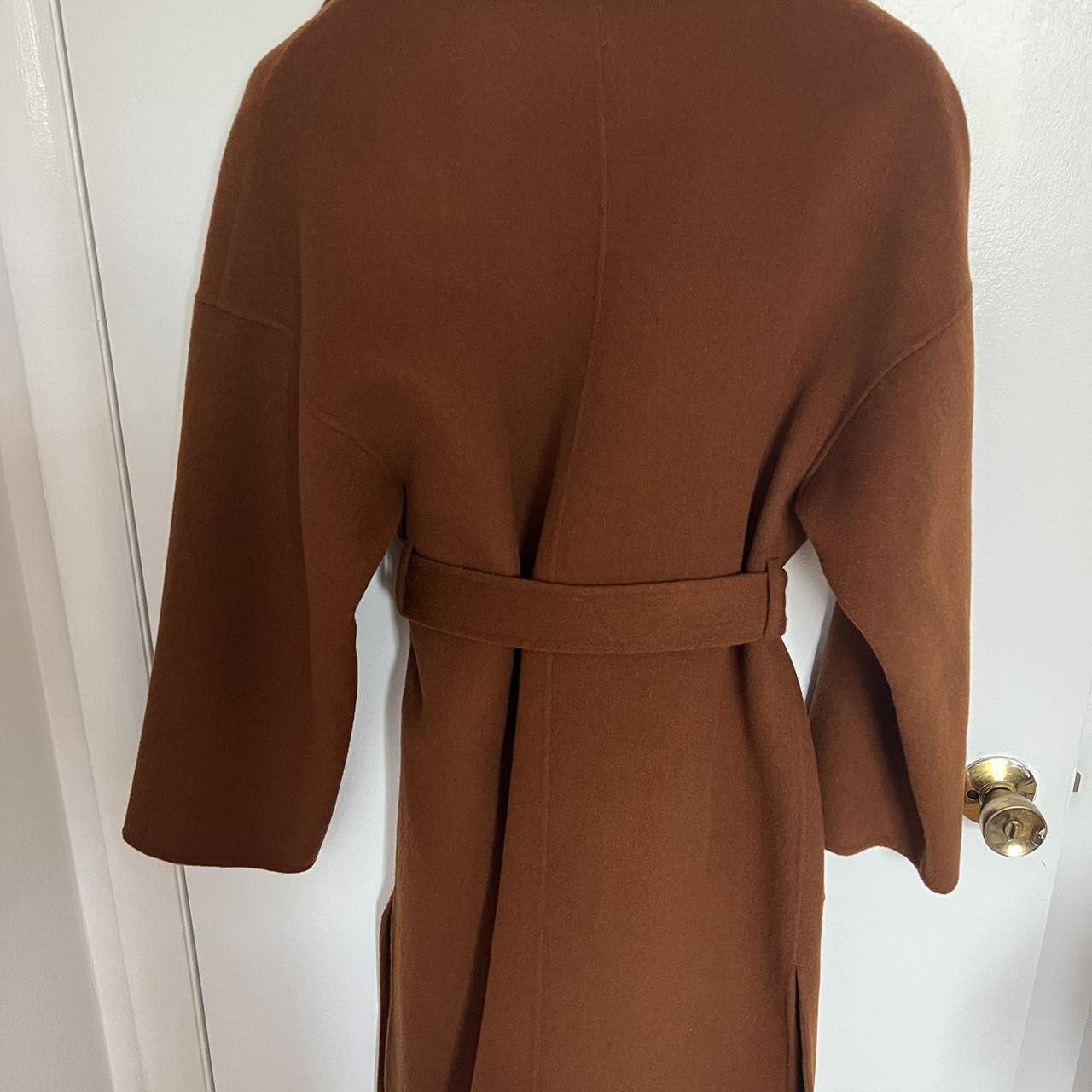 Vintage Wool/Cashmere robe coat Caramel color One size - Depop